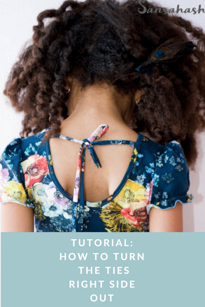 TUTORIAL: How To Turn The Back Ties Right Side Out / Sansahash
